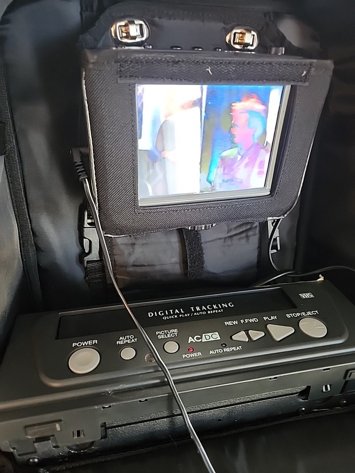Fun TV Portable Vhs Player w/ LCD TV Screen Car Video Player | eBay