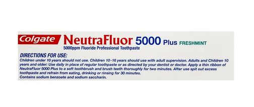 Colgate NeutraFluor 5000 Plus Freshmint Toothpaste 56g - Free Delivery ...