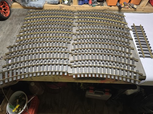 Lot Of 14 Pieces Of G Scale Brass And Plastic Curverd And 1 Straight ...