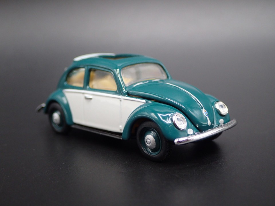 1953 53 VW VOLKSWAGEN BEETLE BUG OVAL GREEN 1:64 SCALE DIORAMA DIECAST ...