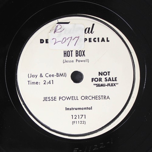 JESSE POWELL: hot box / leavin' tonight FEDERAL Single 78 RPM | eBay