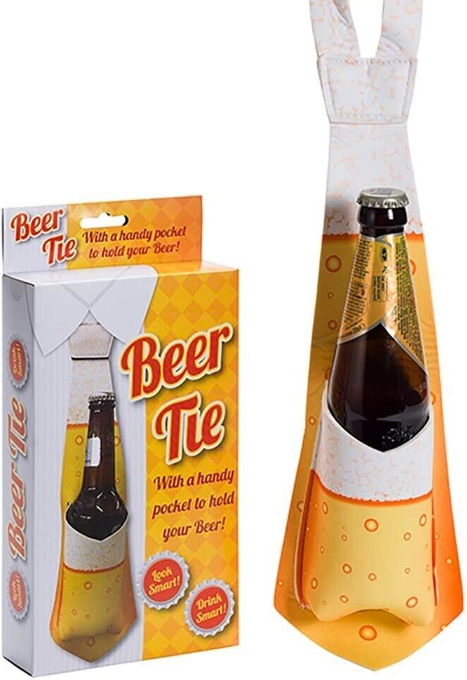 Beer Tie Holder "Hold my Beer" Funny Dress up Party Holster - Gag Joke ...