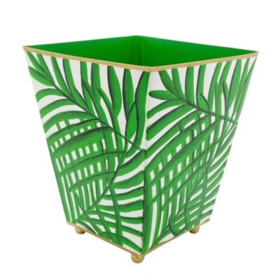 Green Palm Square Cachepot 4" | eBay