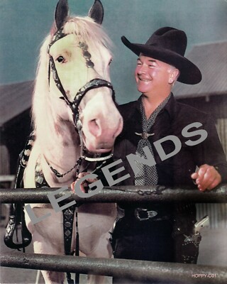 HOPALONG CASSIDY COLOR 8x10 Reprint Photo | eBay