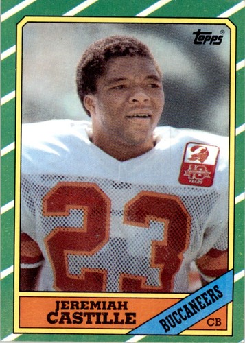 1986 TOPPS! JEREMIAH CASTILLE. TAMPA BAY BUCCANEERS #382 | eBay