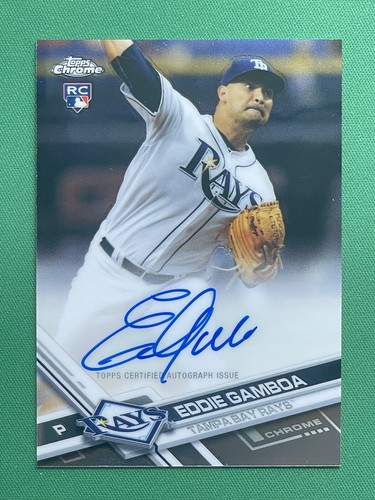 2017 Topps Chrome Baseball EDDIE GAMBOA RC ROOKIE AUTOGRAPHS #RA-EG | eBay