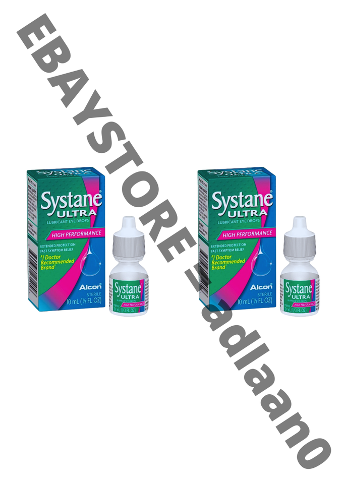 Systane Ultra 10 ml Lubricant Eye Drops OFFICIAL Dry Red Eye Relief X2 ...