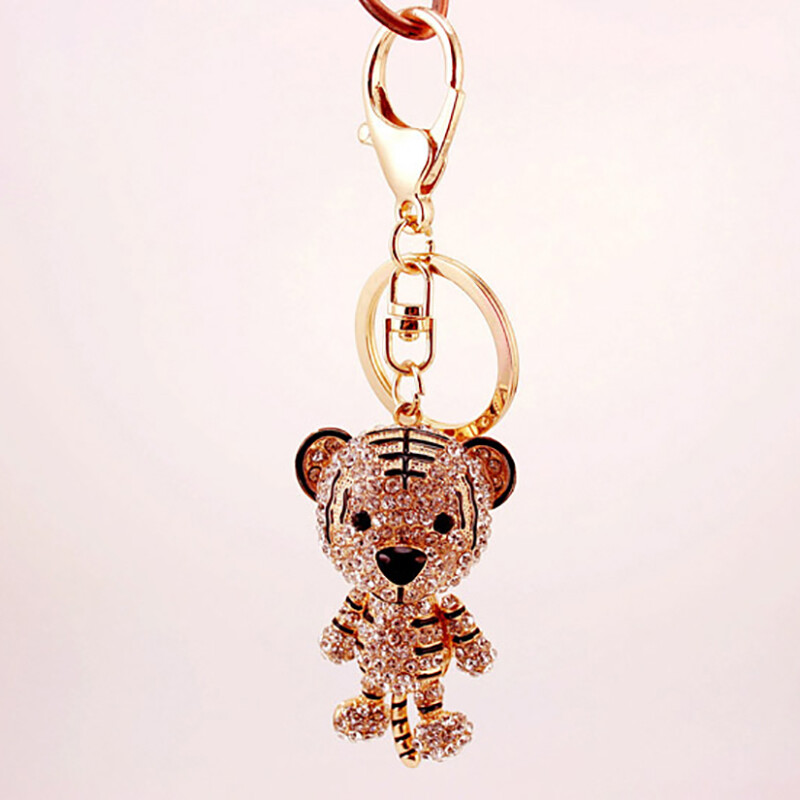 Lovely Tiger Key Ring Car Keychain Bag Charm Purse Pendant Keyring Key ...