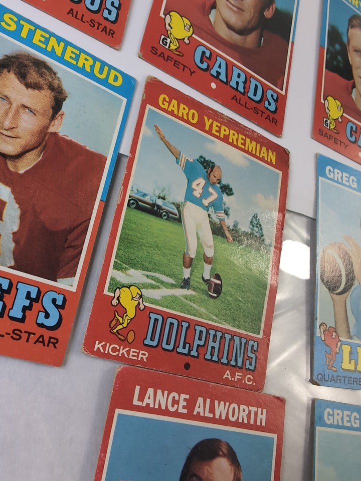 Lot Of 18: 1971 TOPPS NFL FOOTBALL Cards | eBay