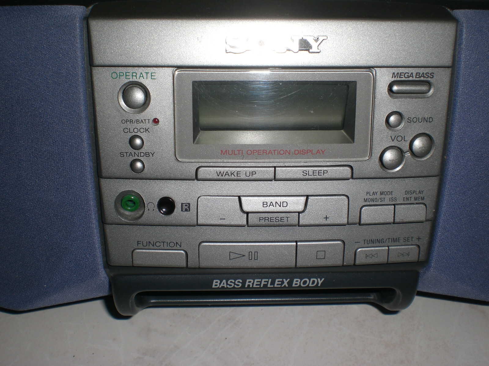 SONY CFD-S37L CD Radio Cassette CORDER Bass Reflex Body Boombox ...