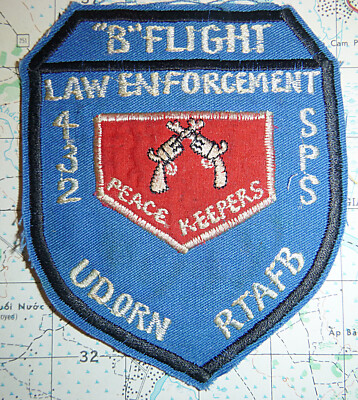 Patch - 432nd SPS - USAF Security Police - UDORN THAILAND - Vietnam War ...