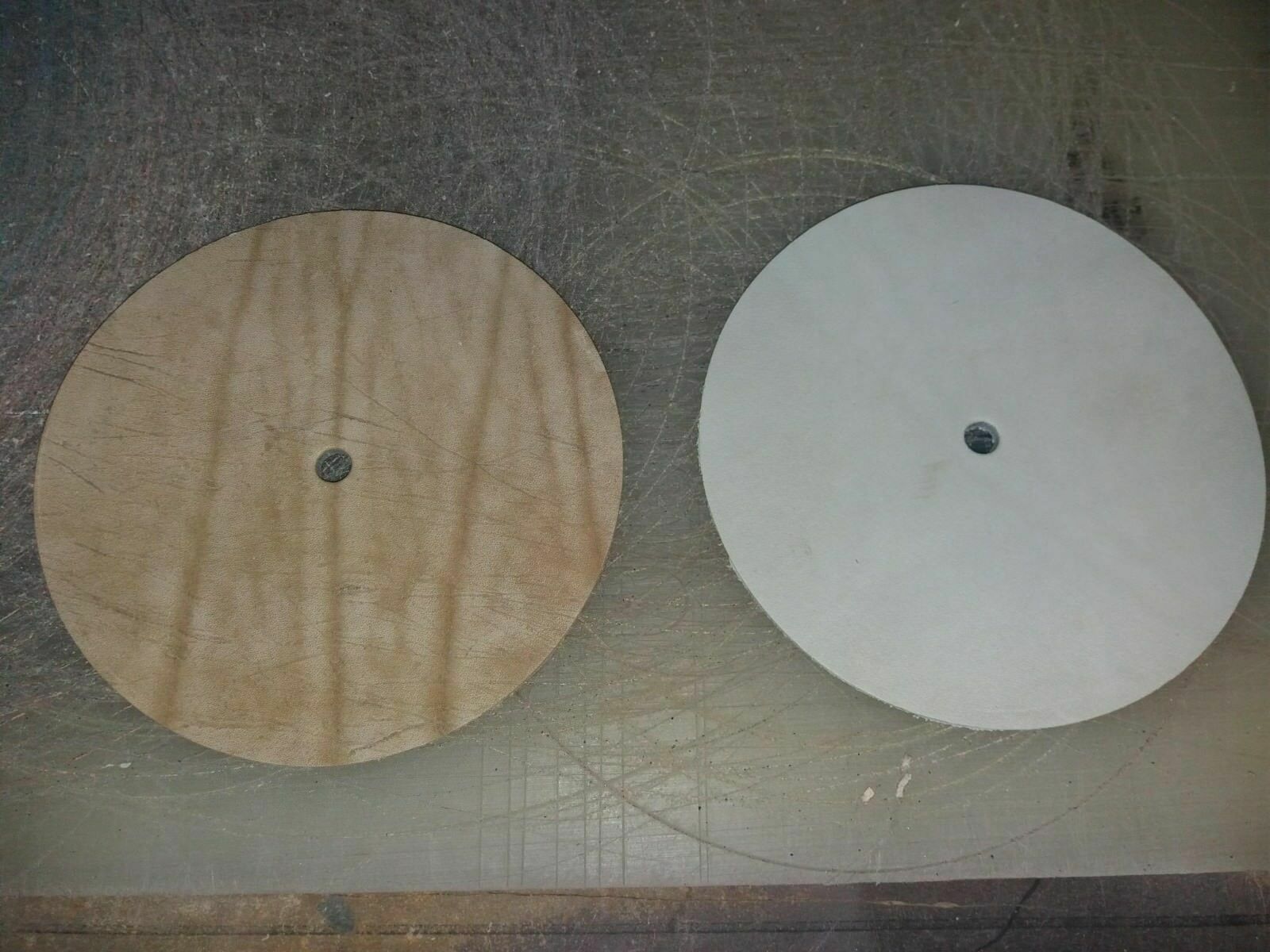 Leather Honing Stropping Wheels for Knife & Wood Tools Sharpening ...