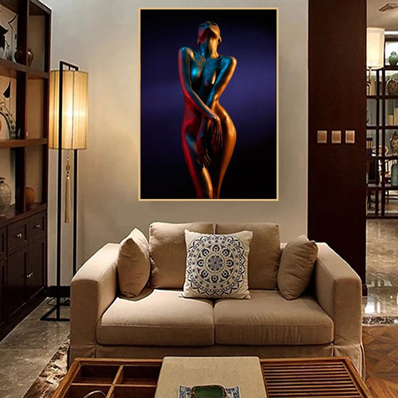 Sexy Women Canvas Painting Print Wall Art Classic Sexy Girl Canvas ...