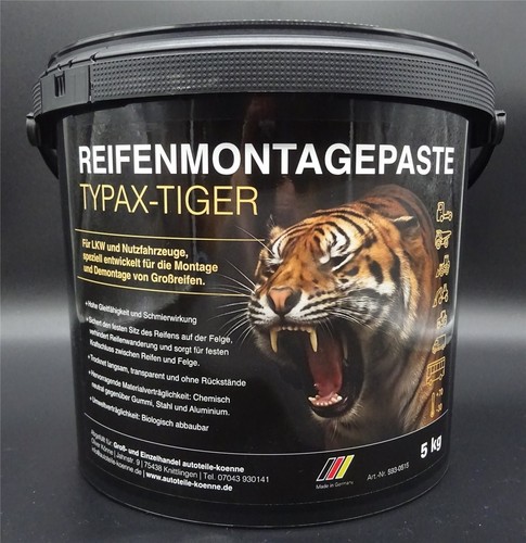 5Kg Original TYPAX TIGER Reifen Montagepaste Montagefett Montierpaste ...