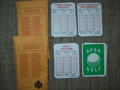 Original 2024 APBA Golf Cards complete | eBay