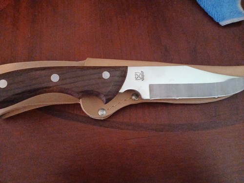 HANSON PROFESSIONAL HUNTING KNIFE W/CUSTOM SCABBARD & SHEATH (NIB) | eBay
