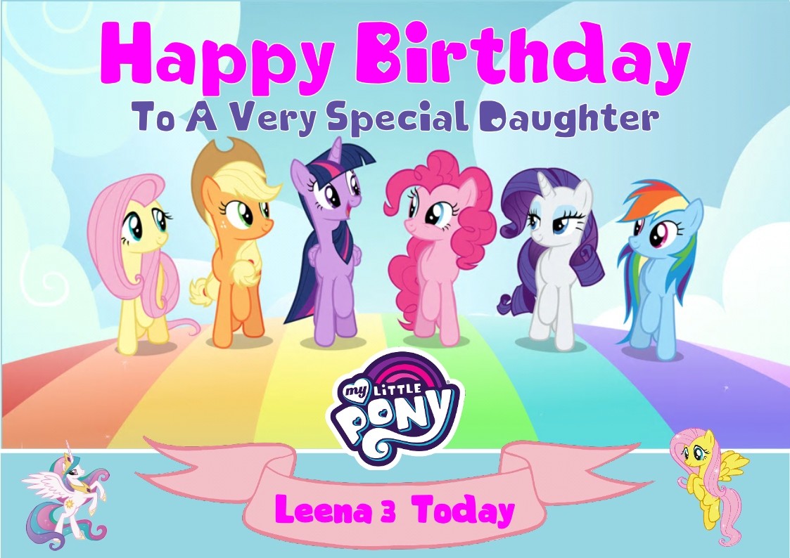 My Little Pony Happy Birthday Card