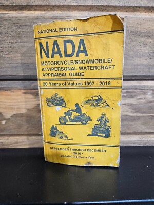 NADA Motorcycle/Snowmobile/ATV/Personal Watercraft Appraisal Guide | eBay