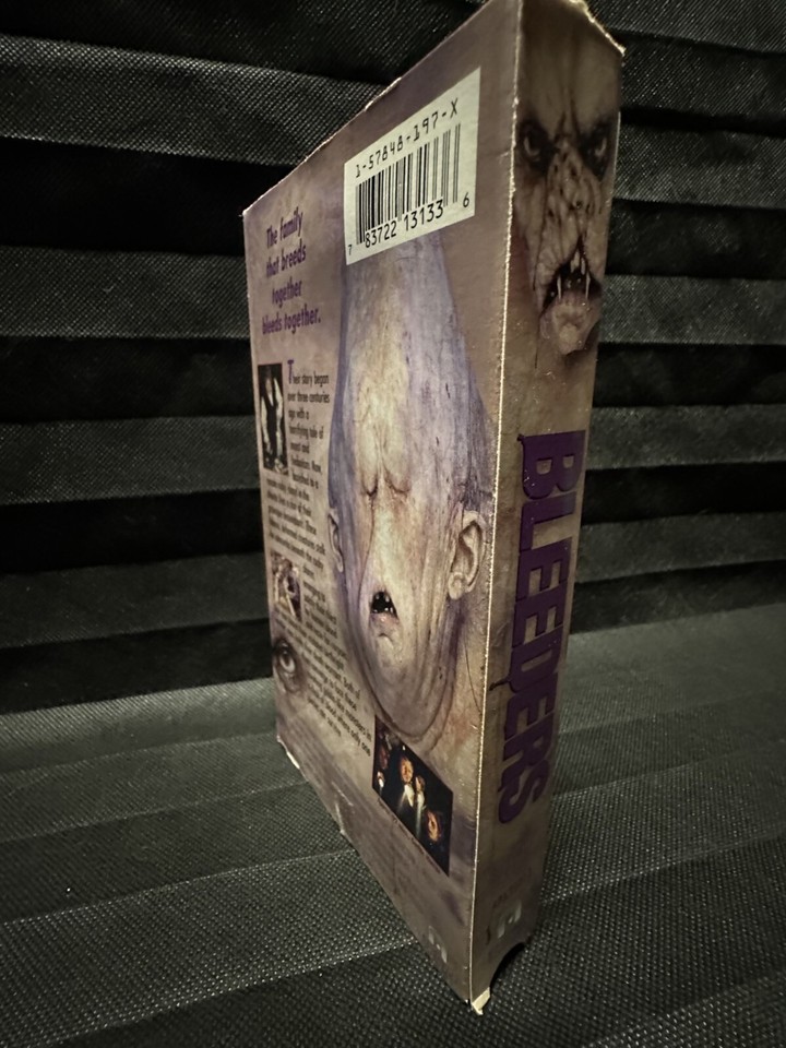 BLEEDERS/ VHS / RUTGER HAUER/ RARE BLOOD BAG COVER BOX/ HORROR | eBay