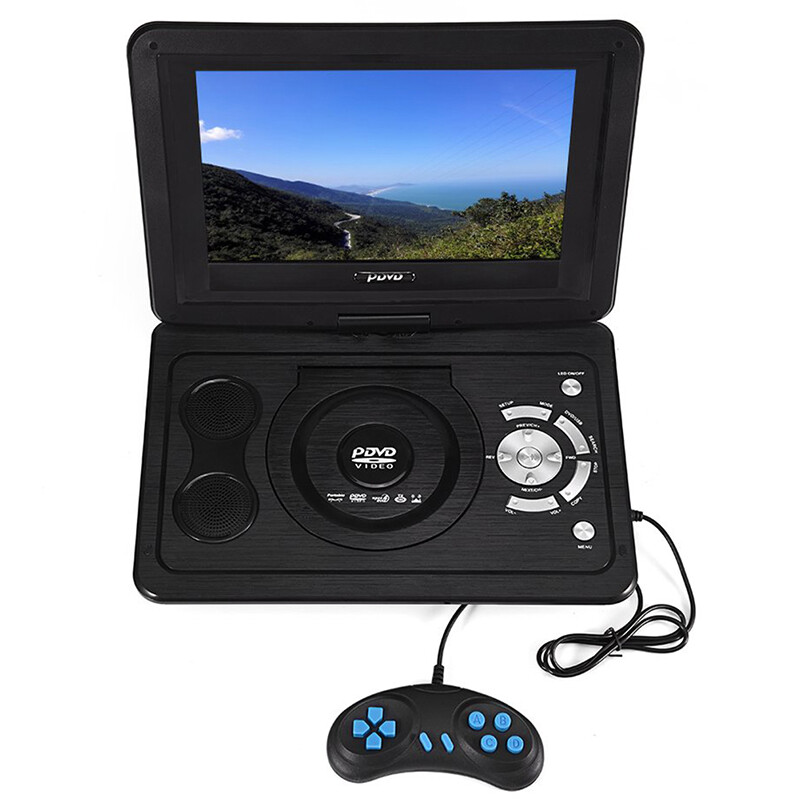 13.9" Portable DVD Player HD CD TV Player 270° LCD Widescreen Card ...