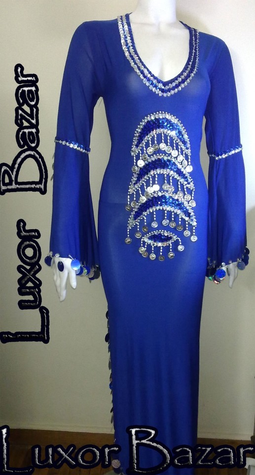 Egyptian Belly Dance Costume Saidi Dress, Baladi Galabeya, Fallahi ...