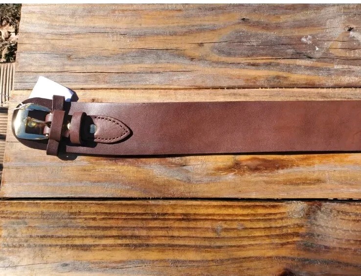 44" - Cowhide Leather Gun Belt Western - Brown - 2 1/2" Wide - Gun ...