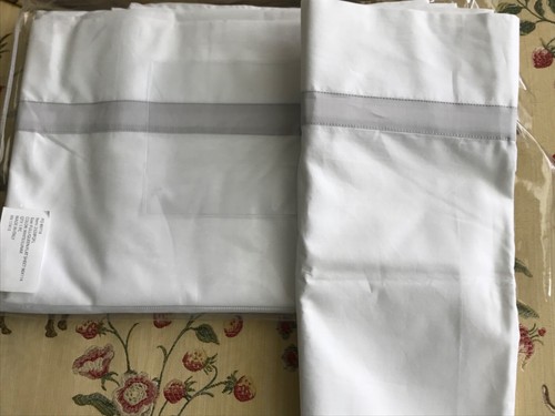Sferra Queen Flat Sheet w/Two Std Matching Pillowcases | eBay