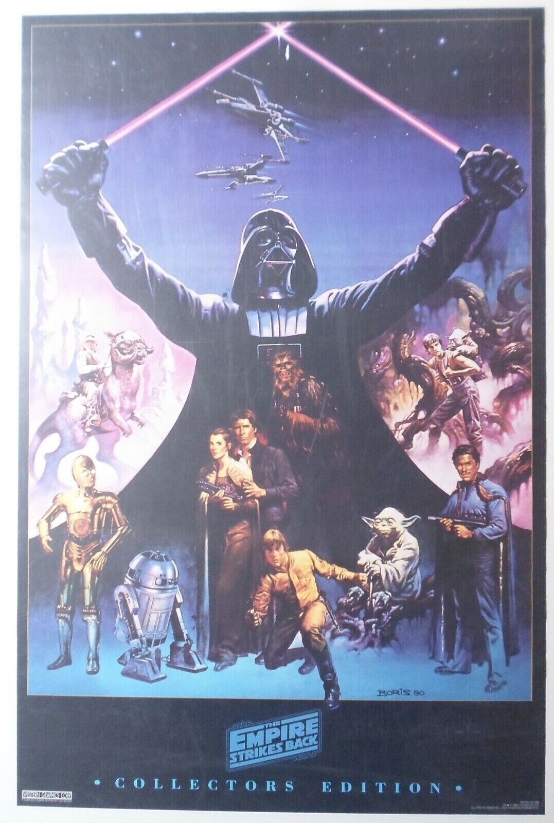 1994 Western Graphics STAR WARS Collector's Edition Posters Set of 3 ...