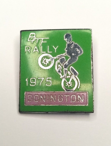 Vintage BMF Rally 1975 Donington Motorcycle Bike Motorbike Enamel Pin ...