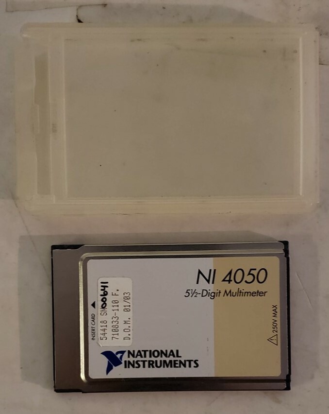 NI DAQCARD - 4050 5-1/2 Digital Multimeter National Instruments PCMCIA ...