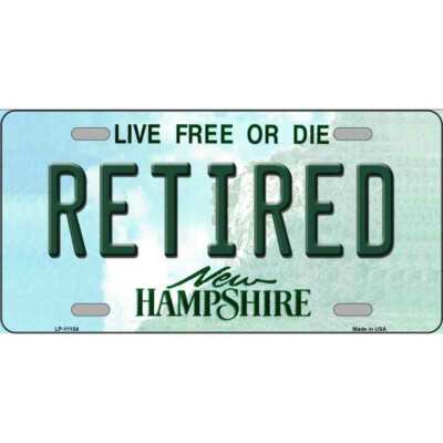 Retired New Hampshire Novelty Metal Vanity License Plate Tag LP-11154 ...