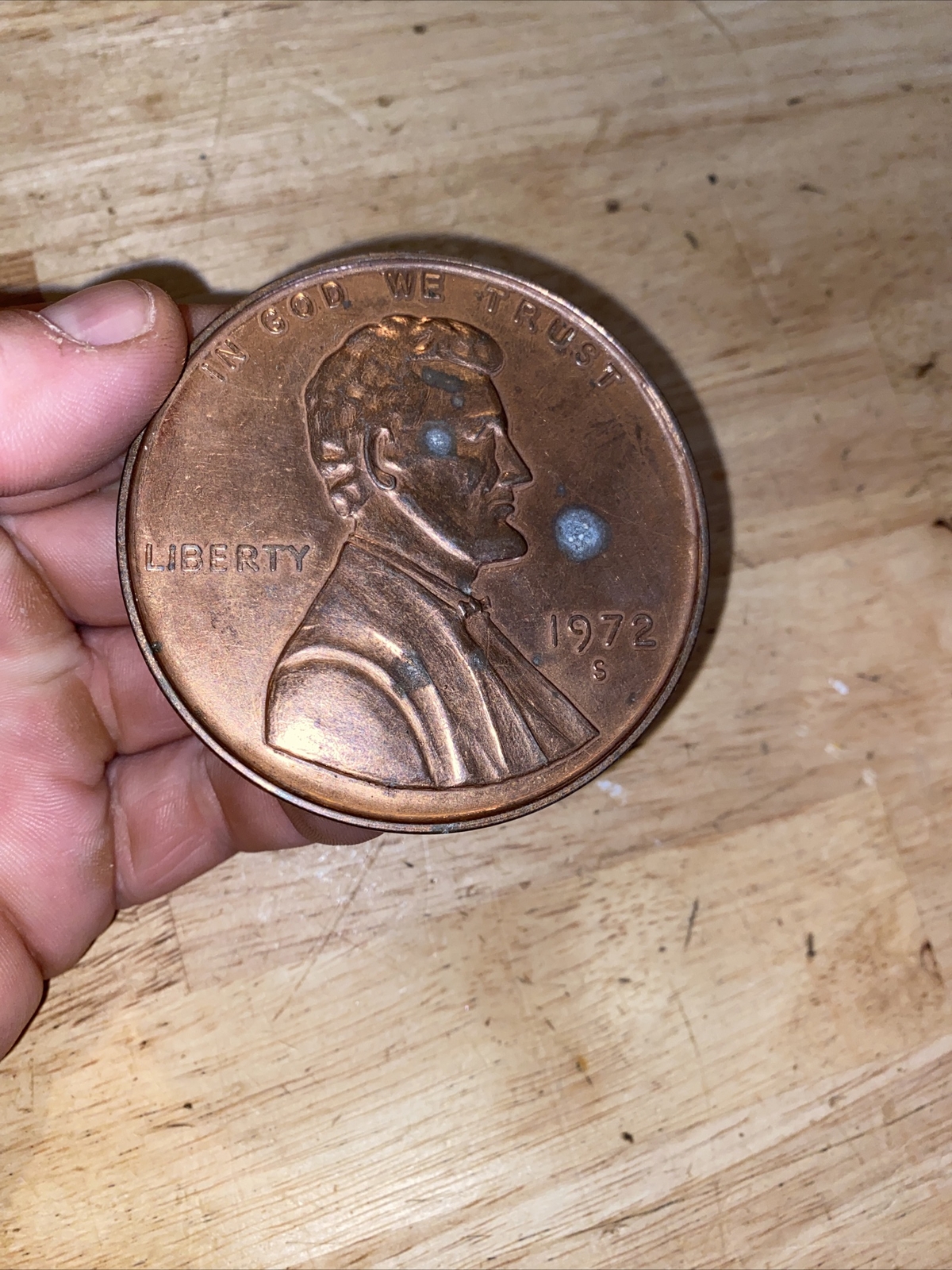 Abraham Lincoln Penny Paperweight Coin Collector Patina President ...