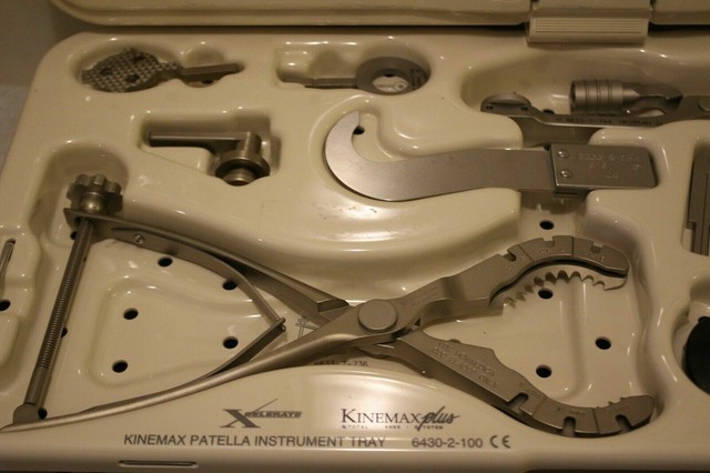 Stryker 6430-2-100 Kinemax Patella orthopaedic Instrument Set for sale ...