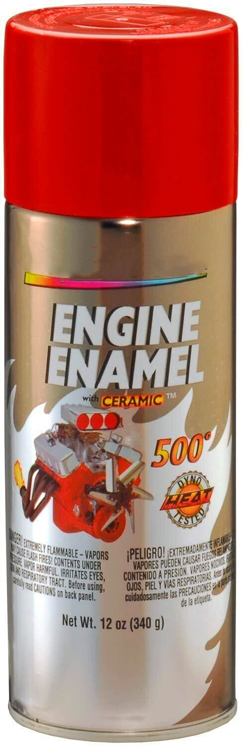 Red Gloss Spray Paint Resist High Heat Coating Engine Enamel Caliper ...