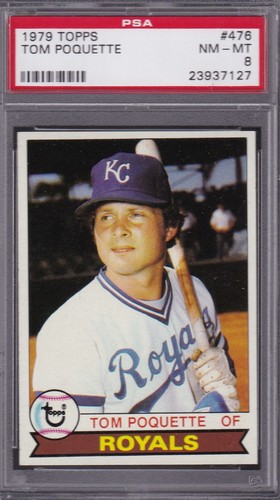 1979 Topps Baseball #476 TOM POQUETTE PSA 8 NM/MT Kansas CIty ROYALS | eBay