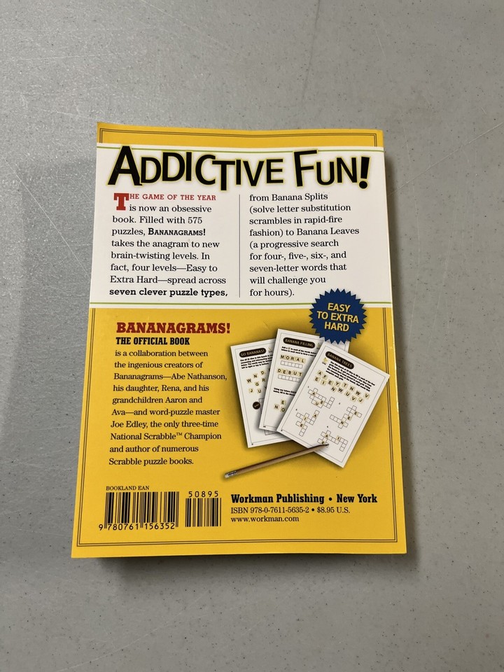 Bananagrams! The Official Book by Rena Nathanson, Joe Edley and Abe ...