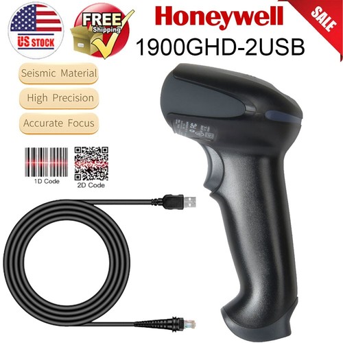 Honeywell Xenon 1900GHD-2USB High-Density Handheld w/ USB Cable Barcode ...
