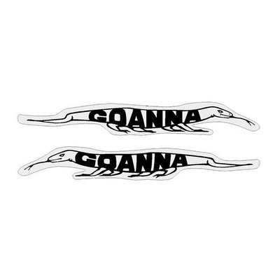 Madison - Goanna - Top tube decals - BLACK - old school bmx | eBay