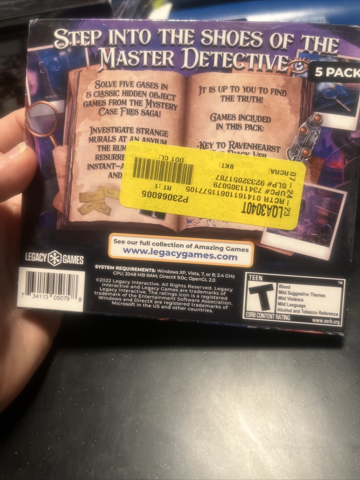 mystery case files hidden object games 5 Pack PC game Brand New Sealed ...