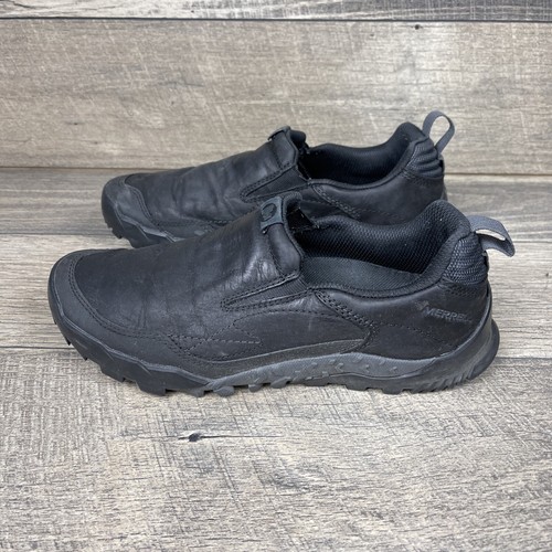 MERRELL GRANDEUR BLACK & GREY SELECT DRY & ICE GRIP OUTDOORS SHOES SIZE ...