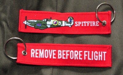 embroidered Spitfire keyring keychain | eBay