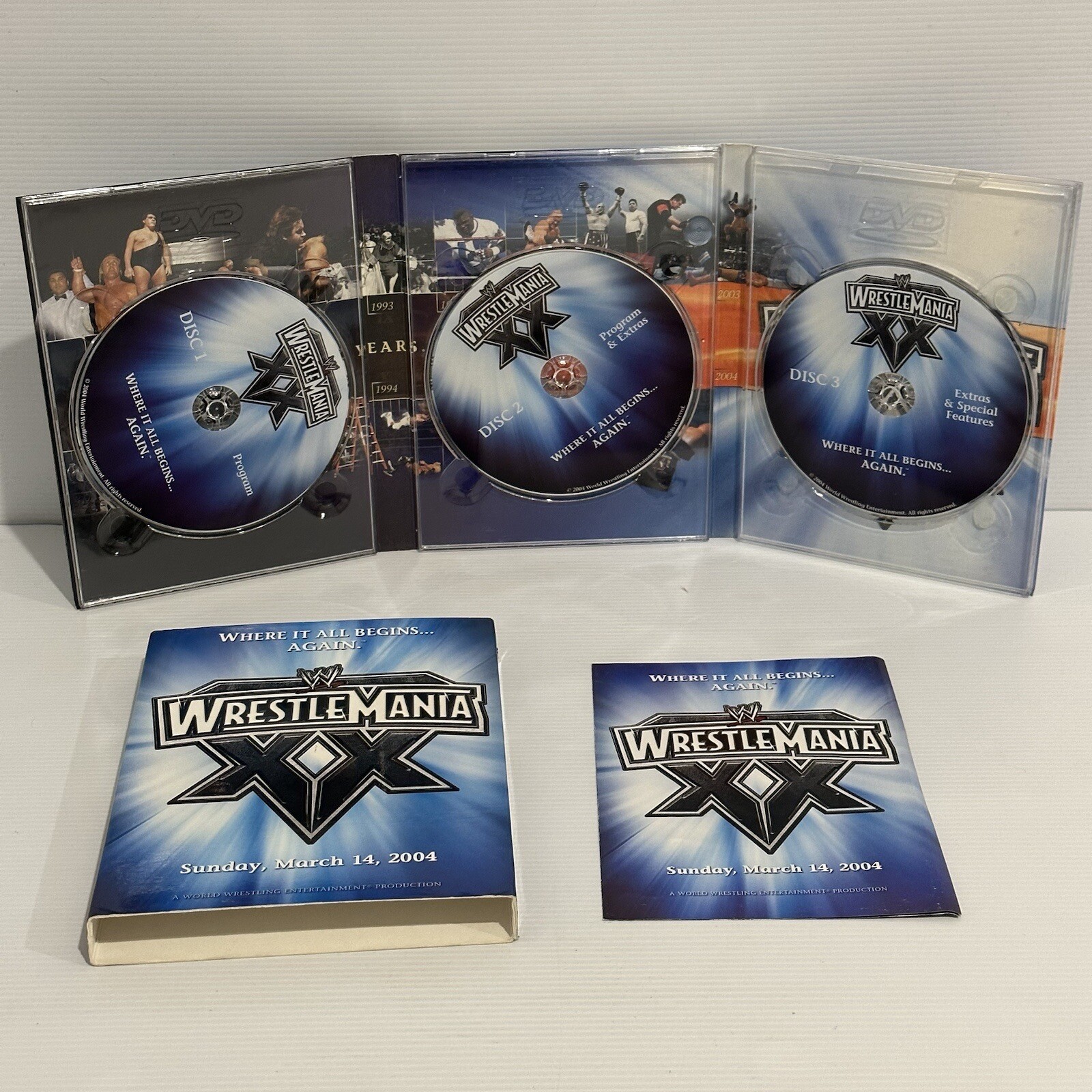 WWE - WrestleMania 20 XX DVD 2004 Region Free Excellent Condition ...