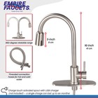 Empire Faucet Touchless Kitchen Faucet - Silver Motion Sensor Kitchen ...