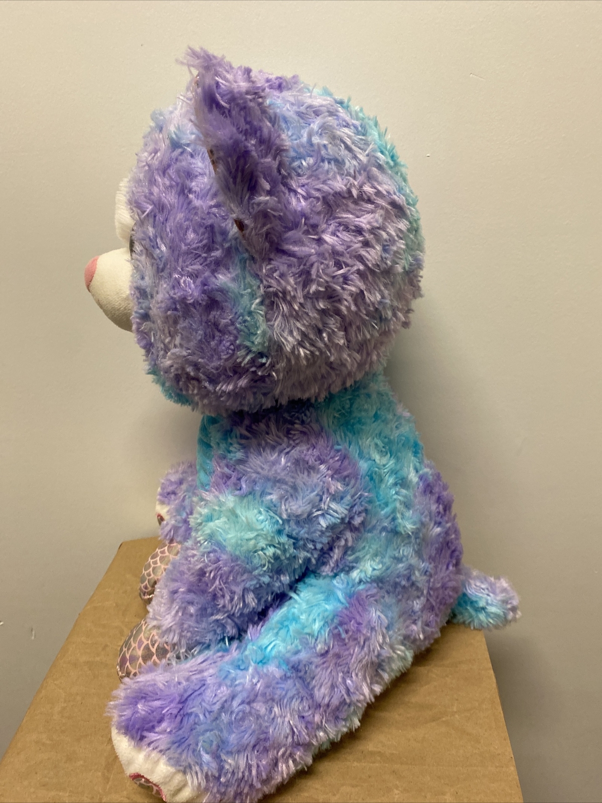 Spark Create Imagine 16" Big Sparkly Eye Large Plush Multicolor Cat NWT ...