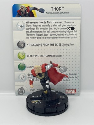 HeroClix - Thor - 101 - Marvel Thor Dark World - Mini (With Card ...