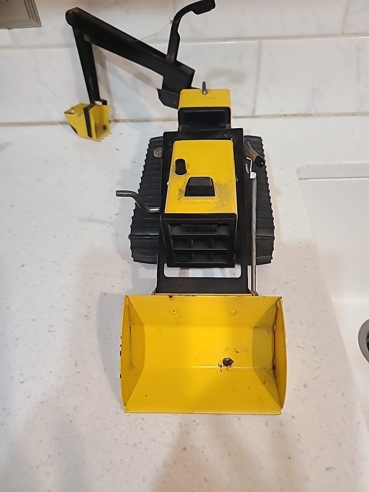Vintage 1960s Tonka Trencher Backhoe Loader Pressed Steel Toy | eBay