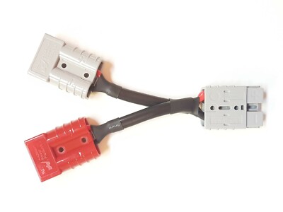 Anderson plug (GENUINE) Grey/Red/Grey Double Adaptor 12v50A 6mm ...