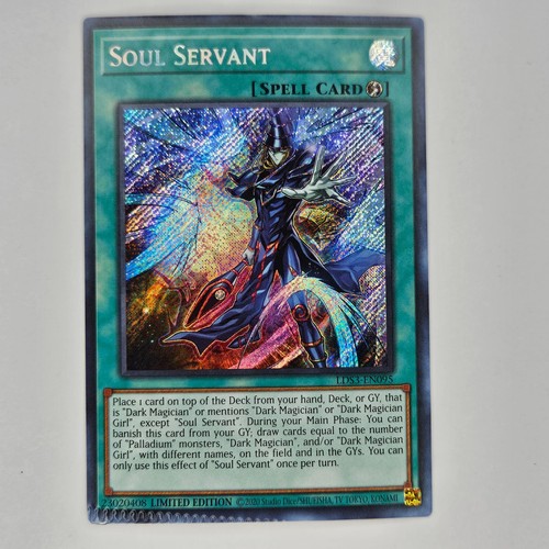 CRIMPED SOUL SERVANT LDS3-EN095 SECRET LEGENDARY DUELISTS SEASON 3 NM ...