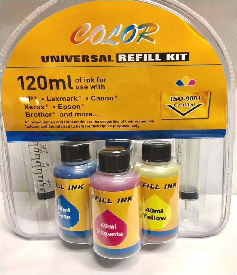 Refill ink kit for Canon PG645XL BK CL646XL Color, for MG2965, MG3060 ...
