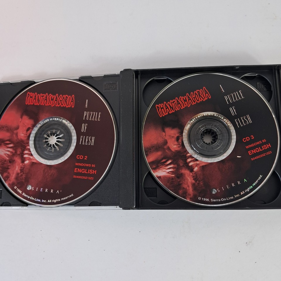Phantasmagoria a puzzle of the flesh PC game software CD 2-5 | eBay